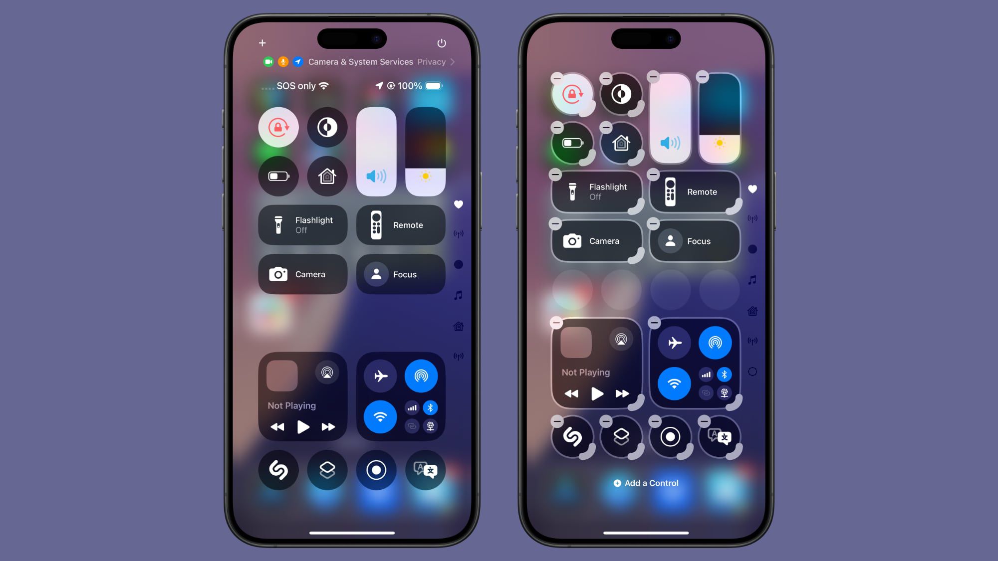 iOS 18: Reorder, Resize, and Remove Buttons in Control Center - MacRumors