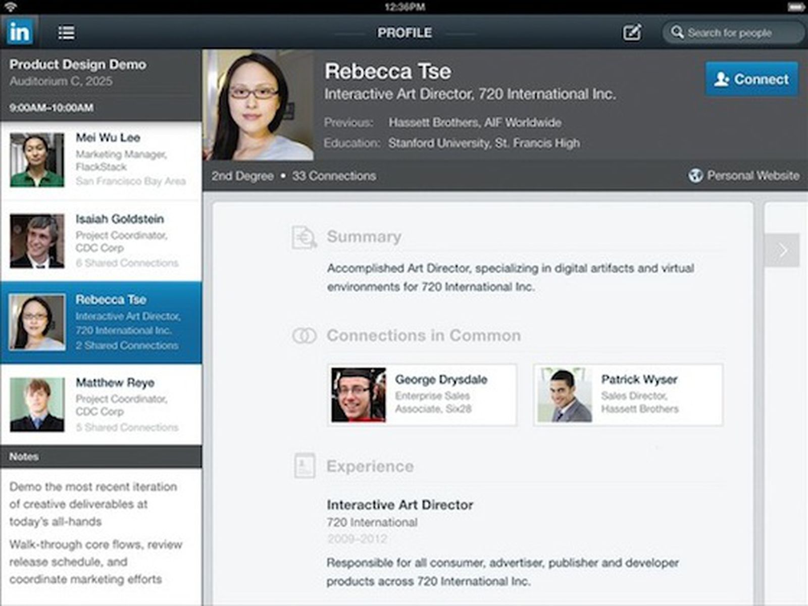 LinkedIn's iOS App Goes Universal, Integrates Calendar Data - MacRumors