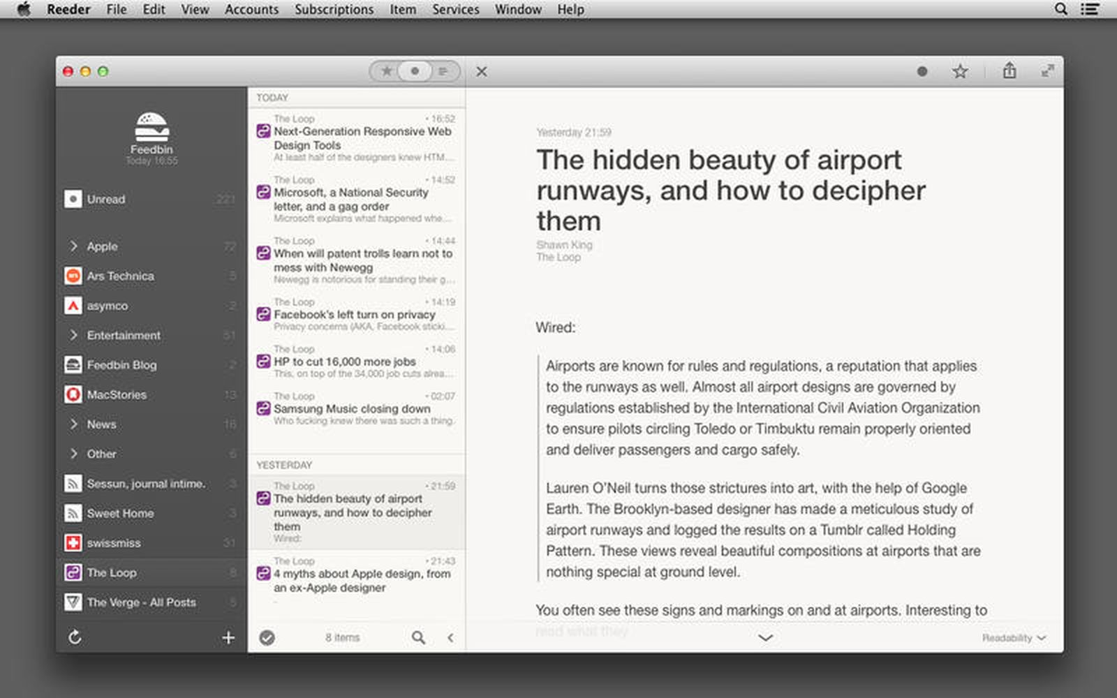 RSS Feed Viewer 'Reeder 2' Now Available for Mac with Support for ...