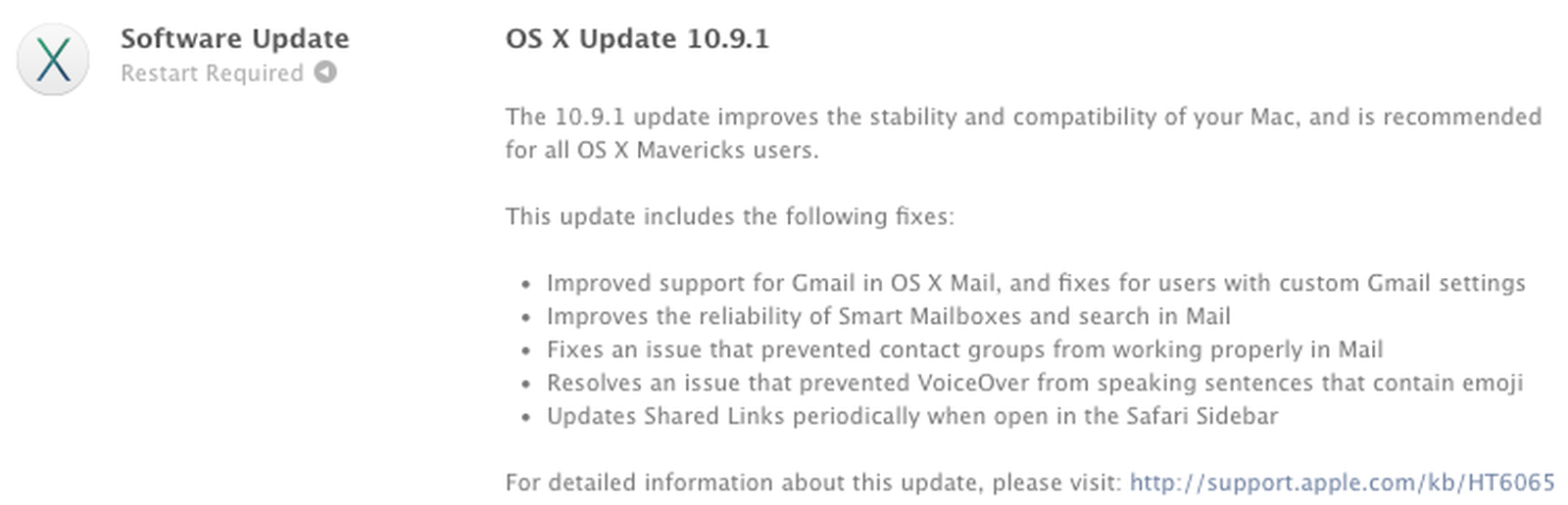 Apple Releases OS X 10.9.1 With Several Mail Improvements - MacRumors