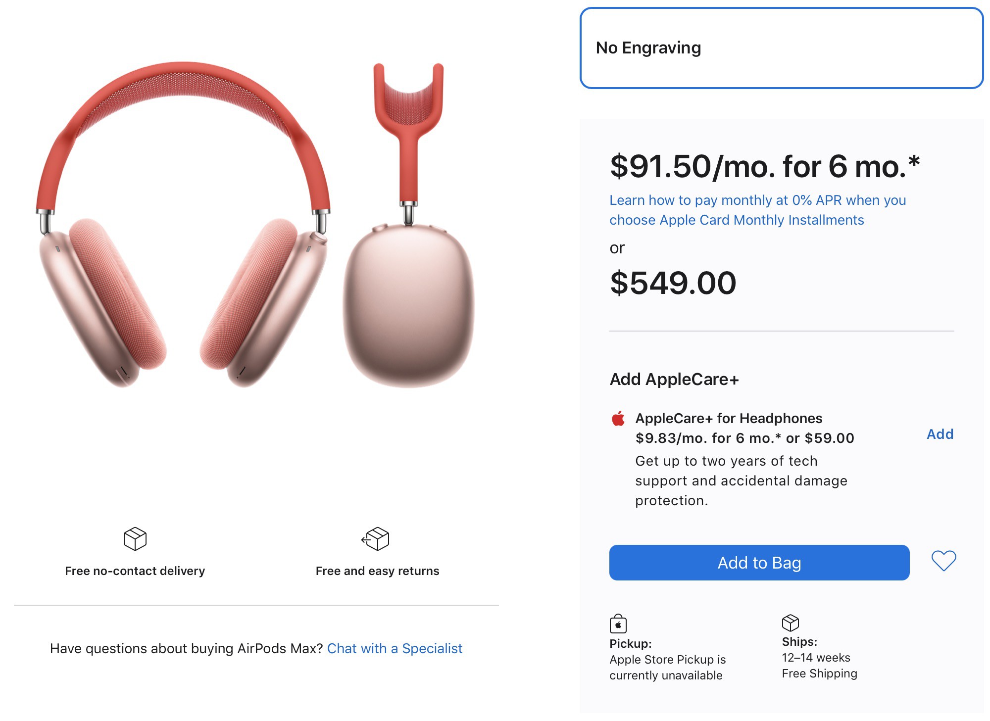 PSA: AirPods Max Ship Faster With Engraving