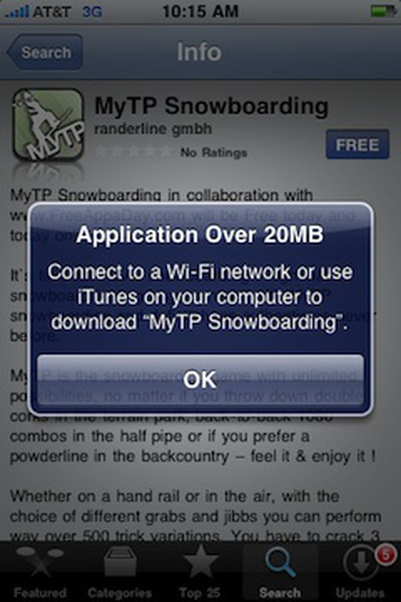 Apple Increases iPhone's Cellular Download Cap to 20 MB in Advance of ...