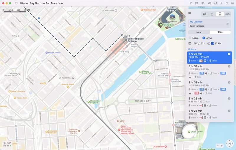Maps in macOS Monterey: Interactive Globe, Detailed Terrain, 3D ...