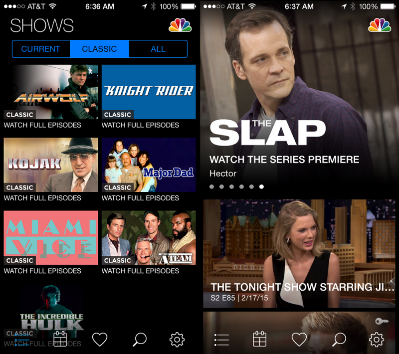 NBC App for iOS Updated With Selective Live Streaming and Classic ...