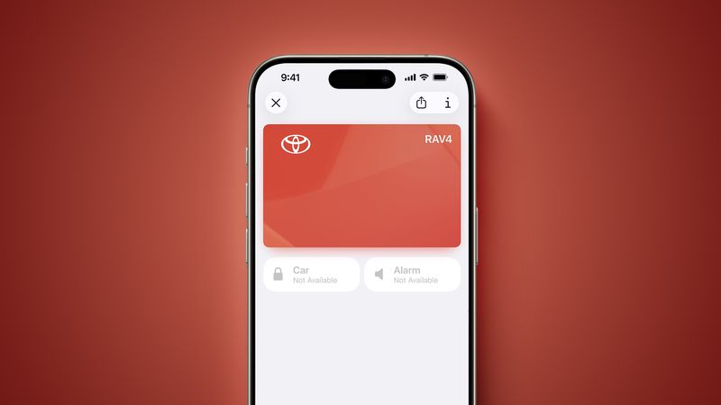 Toyota Rolling Out Apple Wallet Car Keys on iPhone - MacRumors