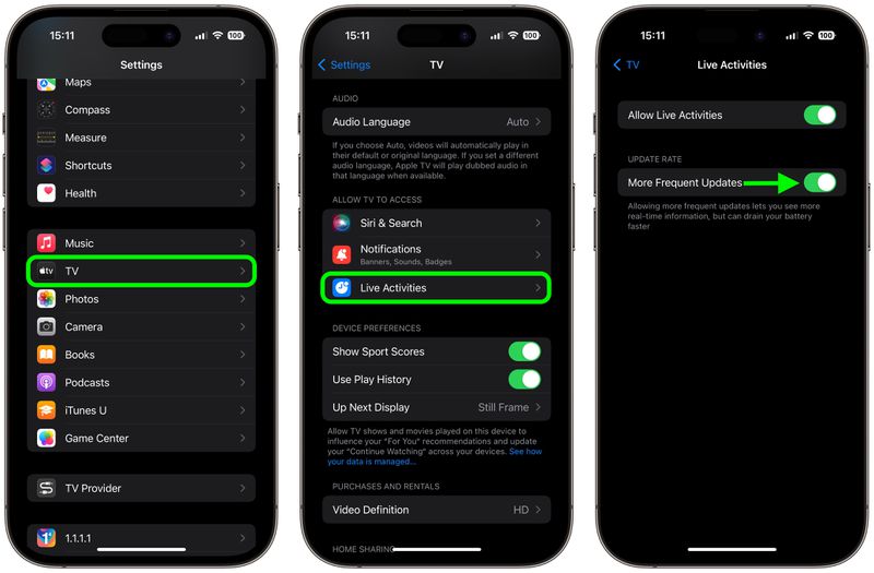 How to Enable More Frequent Updates for Live Activities on iPhone ...