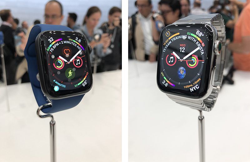 Apple Watch Series 4 Hands-On: Larger Displays, New Finishes, Slightly ...
