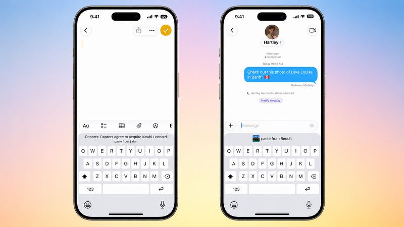 iOS 27 Adds a Useful New Copy-and-Paste Feature to Your iPhone - MacRumors