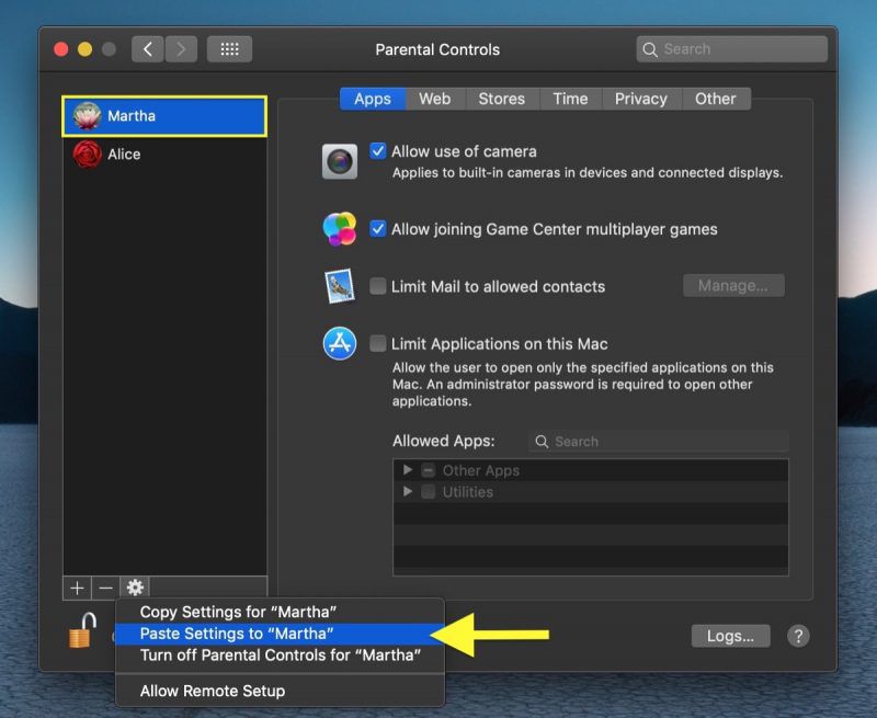 How to Copy Parental Controls Between Mac User Accounts - MacRumors