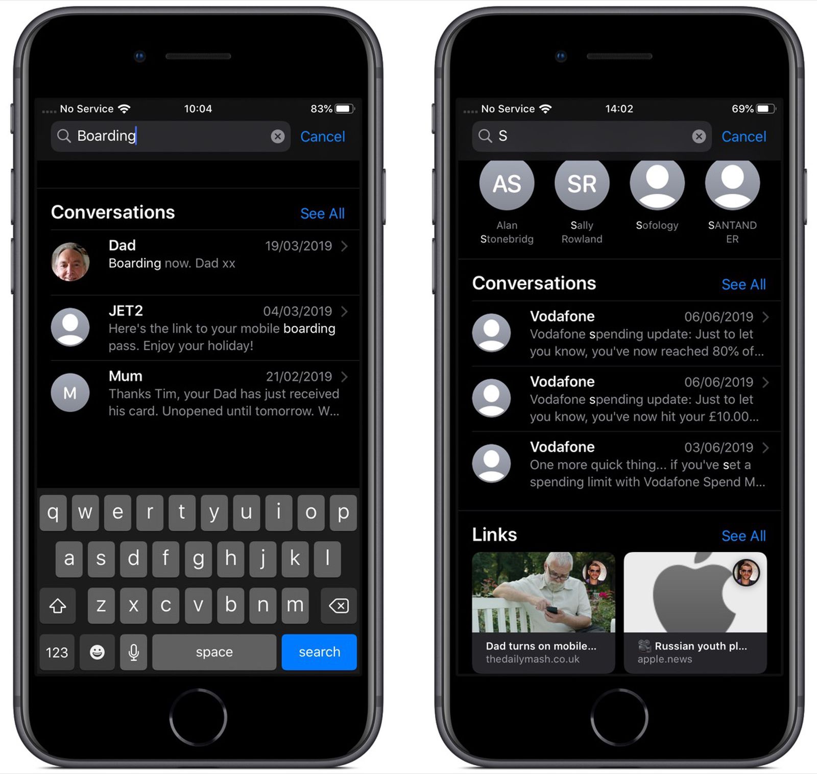 How to Search Your Messages in iOS 13 - MacRumors