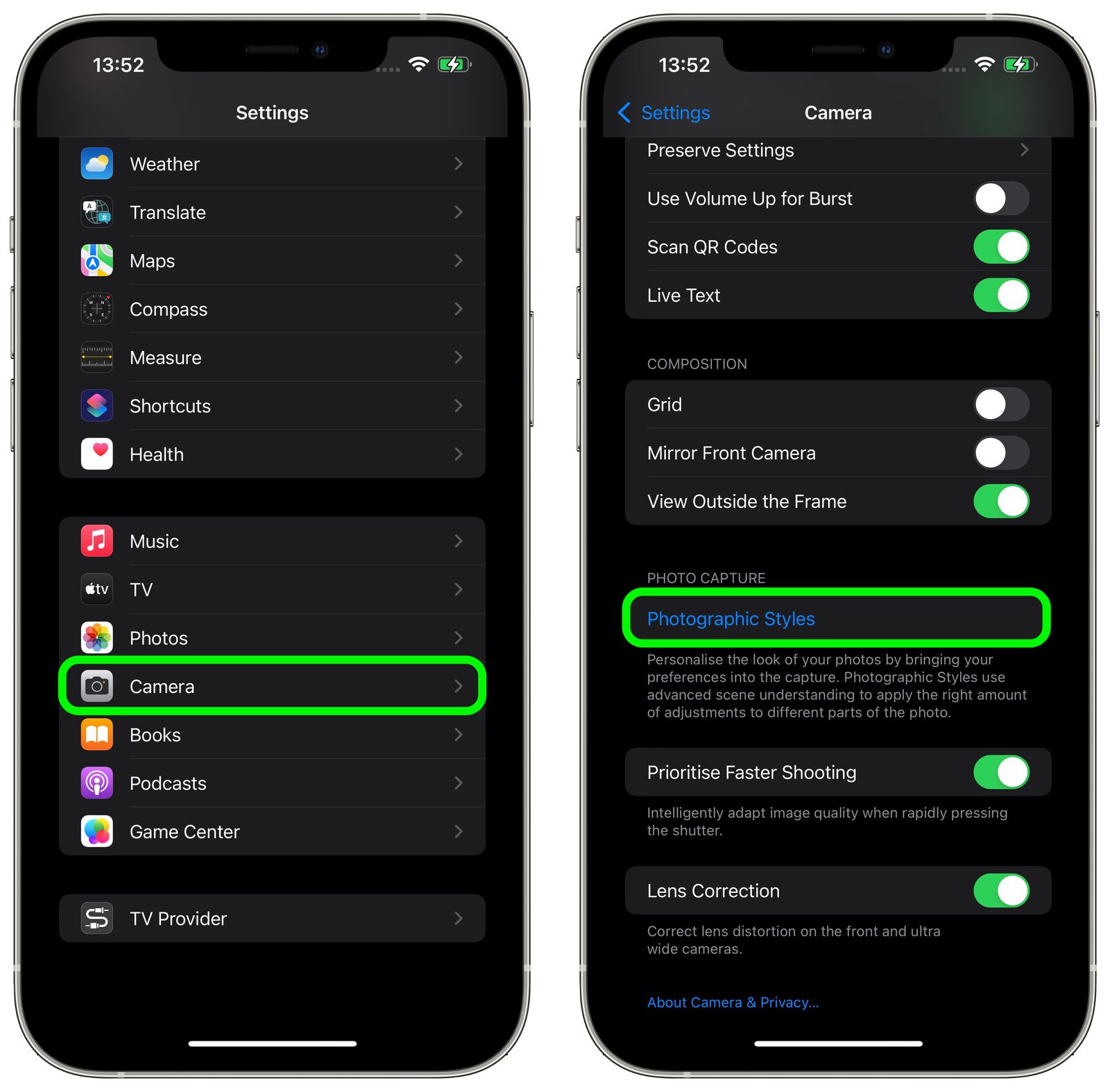 iPhone 13: How to Use Photographic Styles in the Camera App - MacRumors