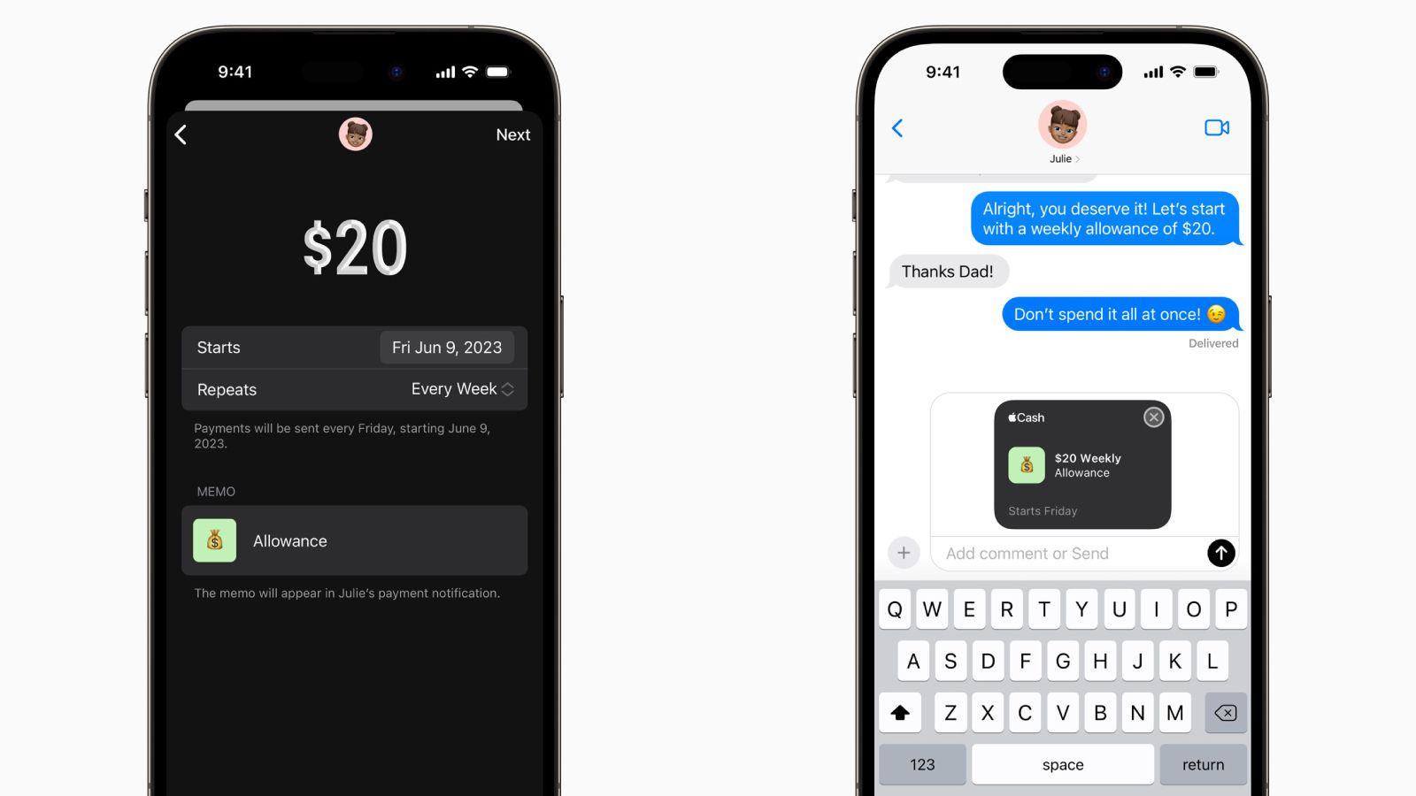 iOS 17 to Enable Recurring Apple Cash Payments for Kids Allowances and ...