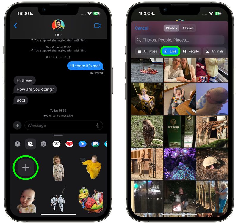 Turn Live Photos into Animated Messages Stickers on iPhone - MacRumors
