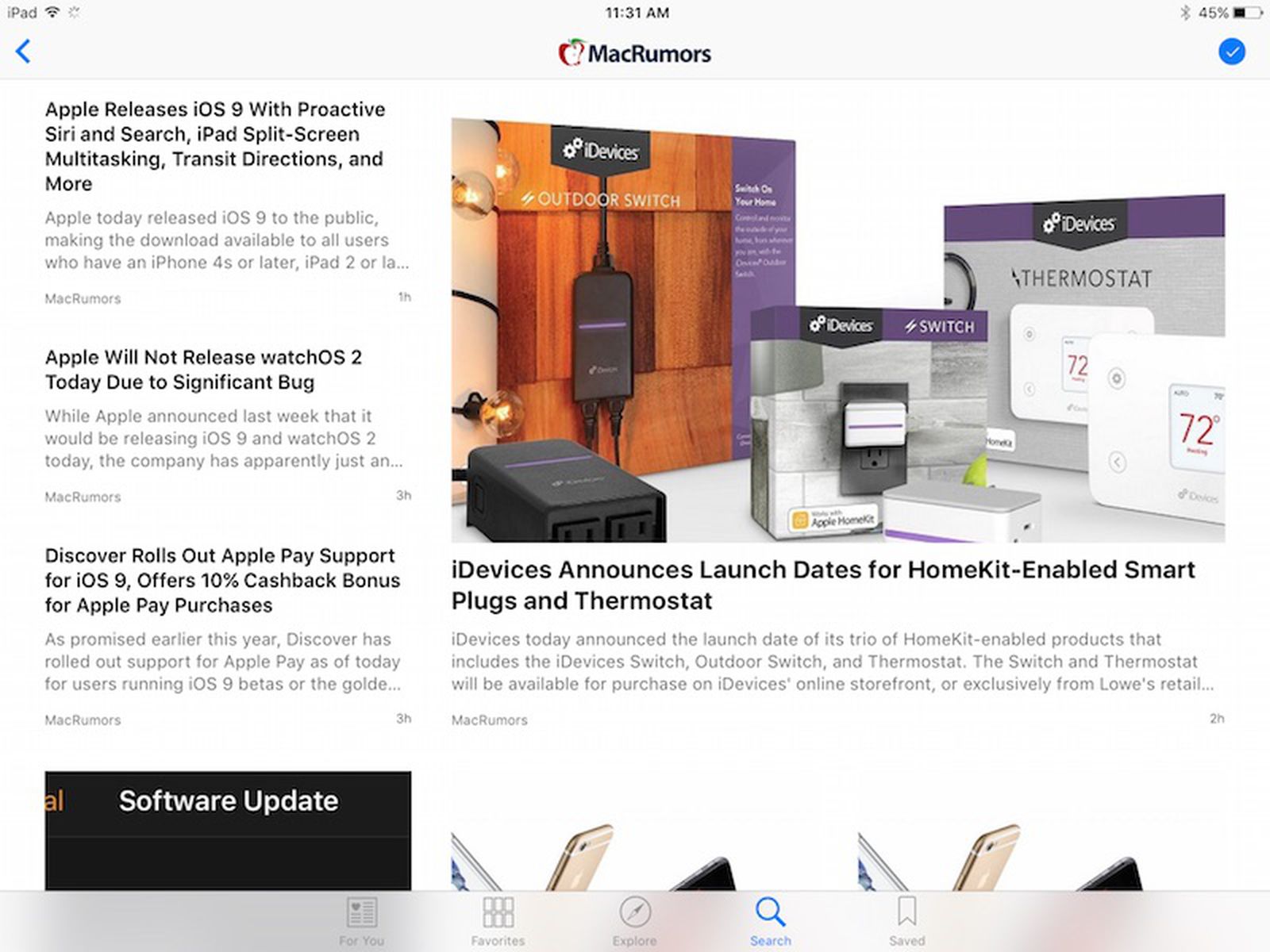 Inside iOS 9: Apple News Delivers the Latest Stories to Your Device ...