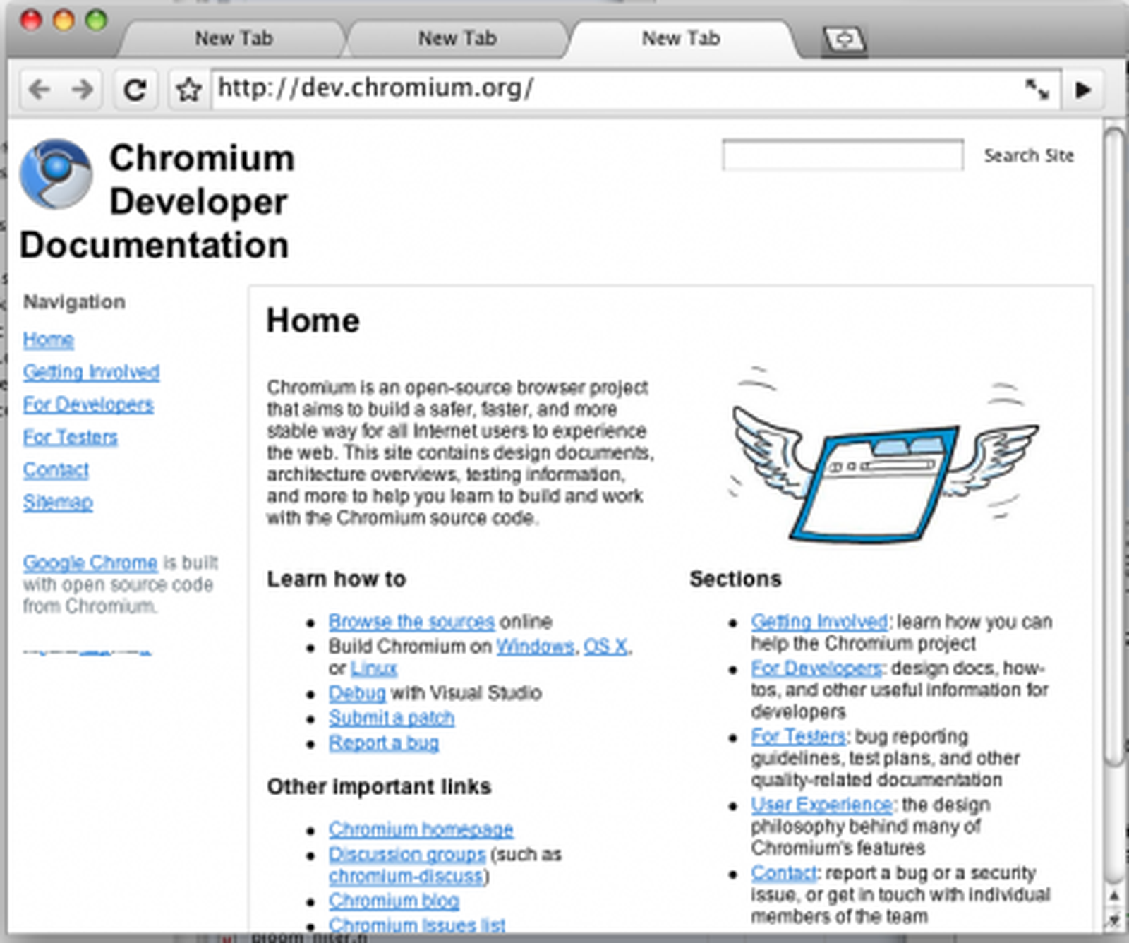 Early Screenshots from the Mac Version of Google's Chrome Browser ...