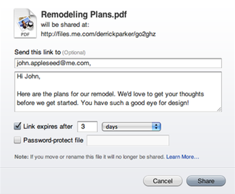 MobileMe File Sharing Now Available - MacRumors