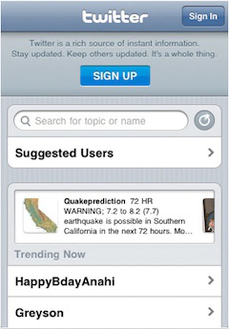 Twitter For Iphone Now Available In App Store Macrumors