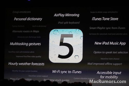 An Exhaustive List of iOS 5 Features and Changes - MacRumors
