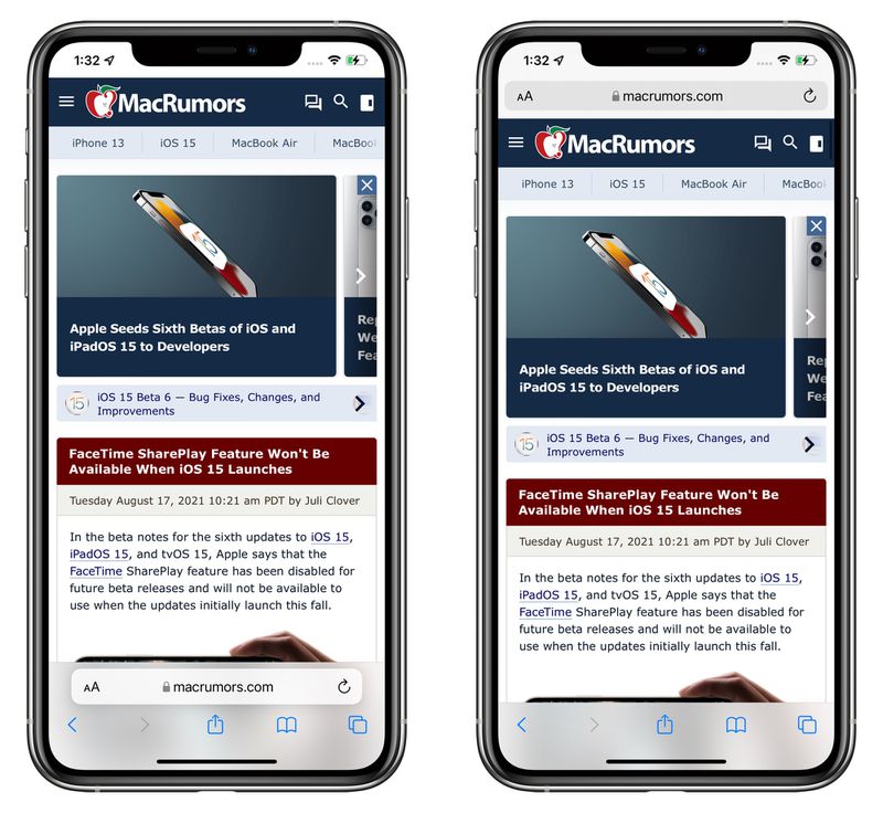 iOS 15 Safari Guide: Tabs, Extensions, Search Bar, and Other Changes ...
