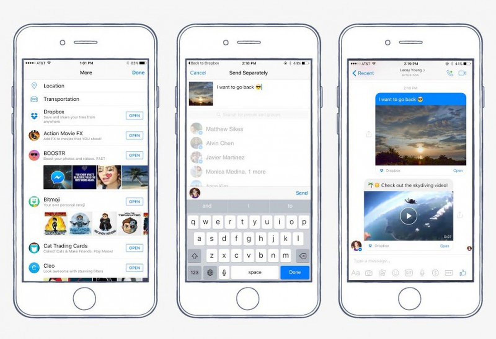 Facebook Messenger for iOS Gains Native Dropbox Support - MacRumors