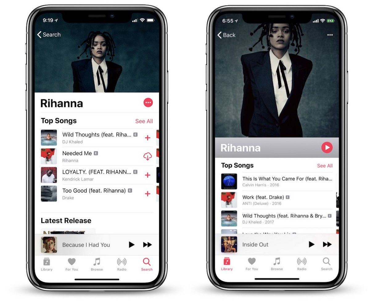 Apple Music Artist Profiles Get Redesign in iOS 12 Beta With Enlarged ...