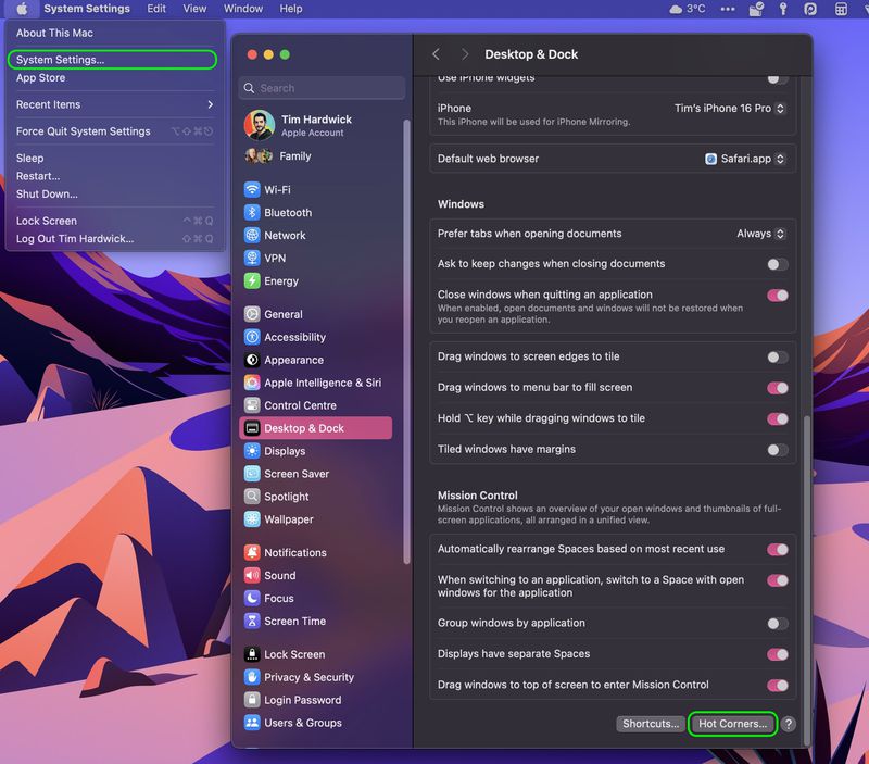 Macos Tip Set Up And Control Hot Corners With Modifier Keys Macrumors