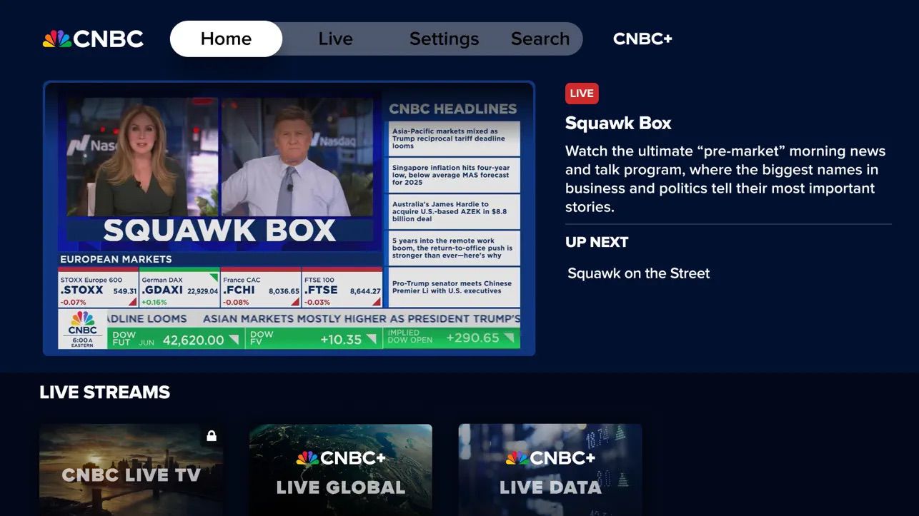 CNBC+ Now Available on Apple TV - MacRumors