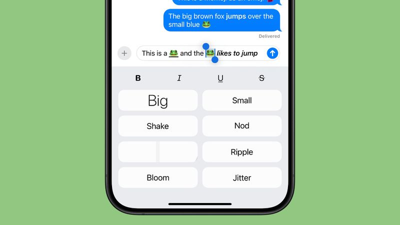 iOS 18: Use the New Text Formatting Options in Messages - MacRumors