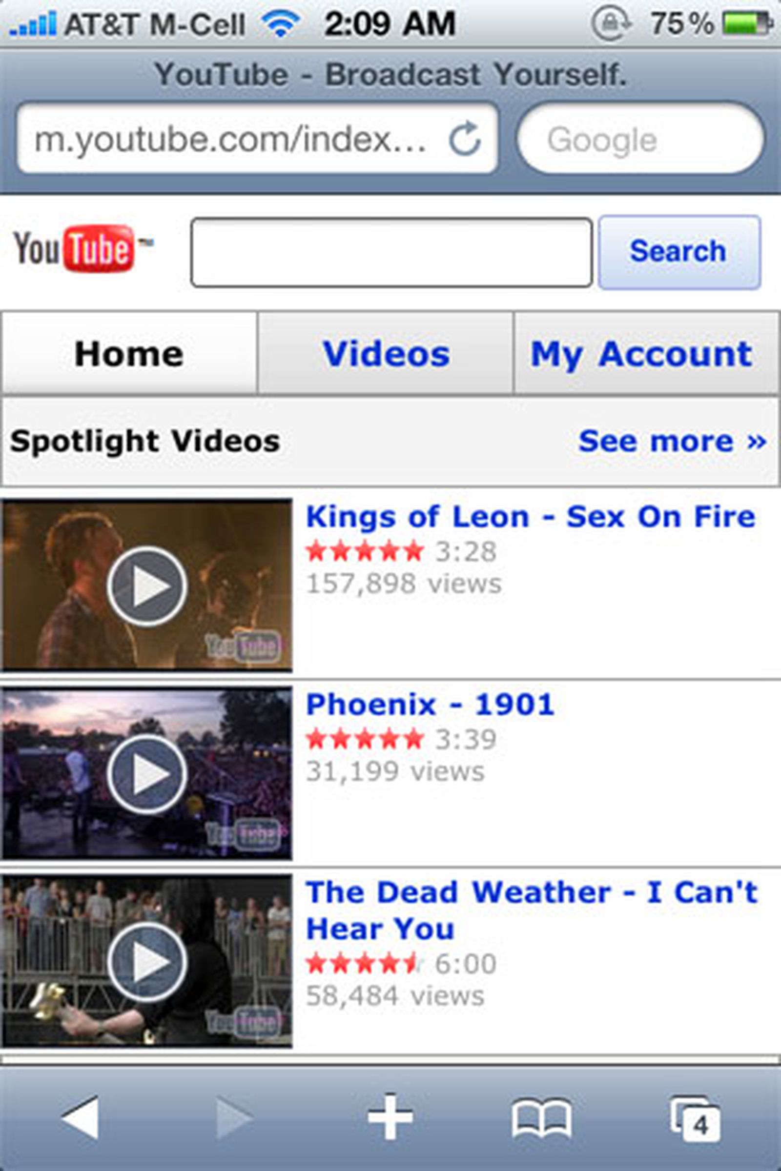 YouTube Revamps Site for iPhone and Other Mobile Devices - MacRumors