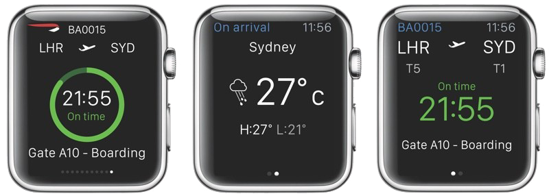 Apple Watch Brings Flight and Airline Apps to Your Wrist - MacRumors