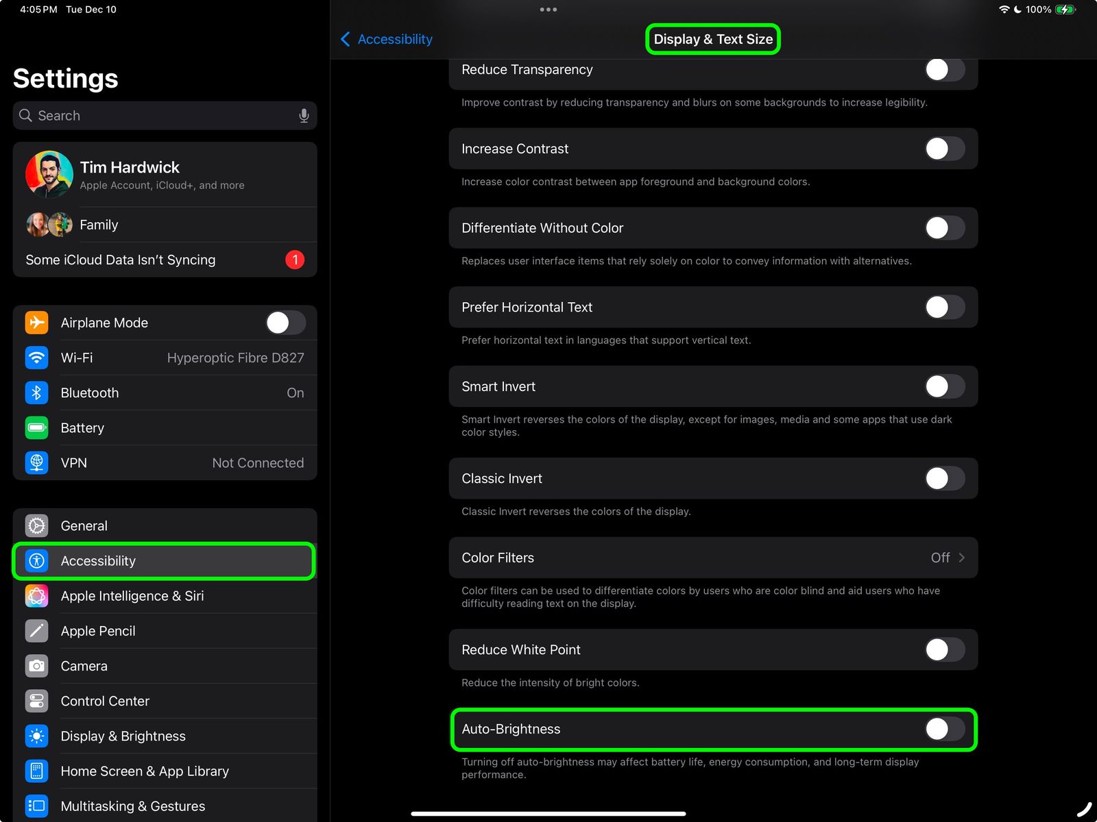 Stop iPad Screen From Automatically Dimming - MacRumors