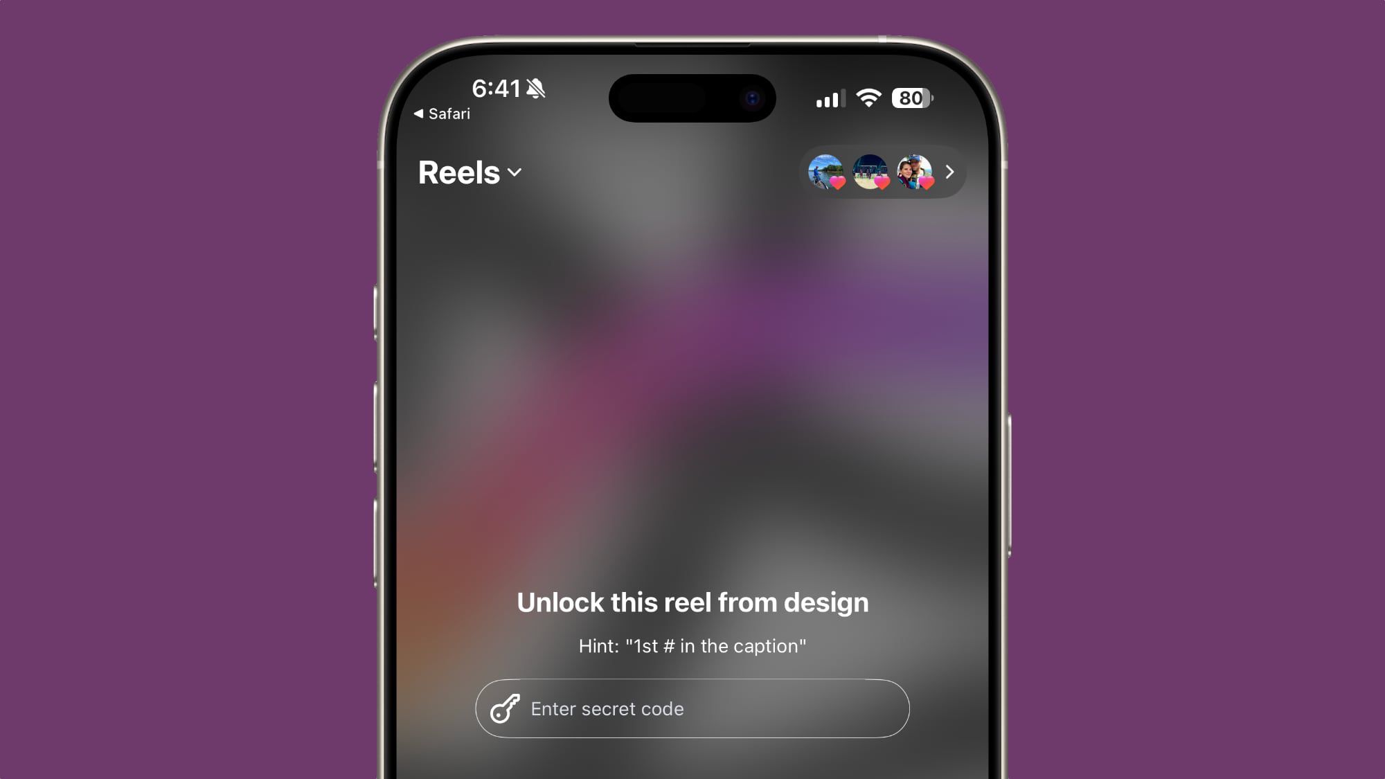 Instagram Tests Reels You Can Only Watch With a Secret Code - MacRumors