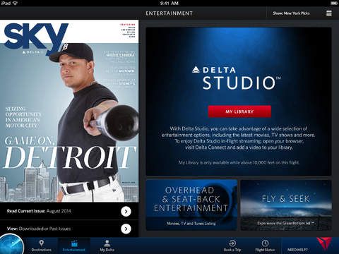 Delta Airlines Launches In-Flight Entertainment for iOS Devices Through ...