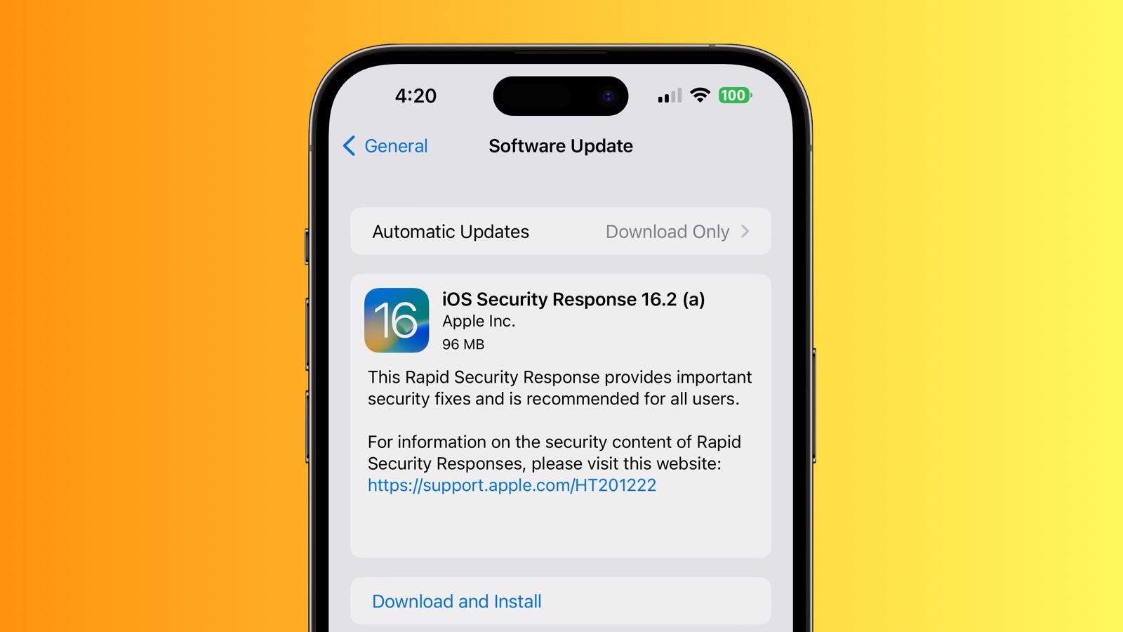 Apple Releases Rapid Security Response Update for iOS 16.2 Beta Users ...