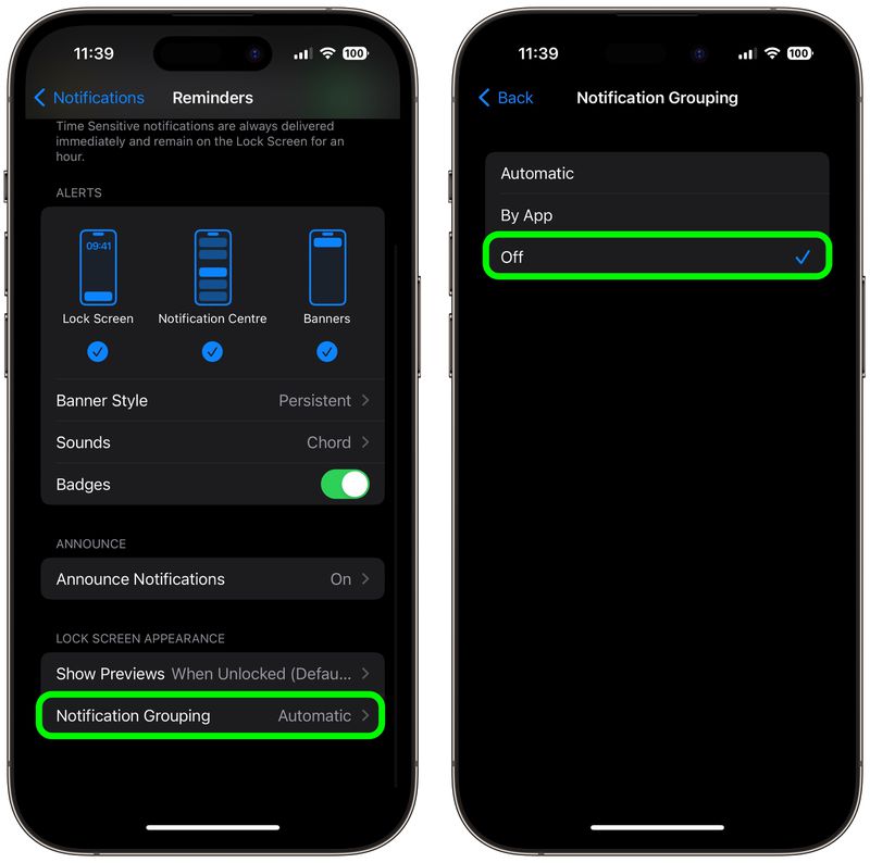 How to Disable App Notification Grouping in iOS - MacRumors