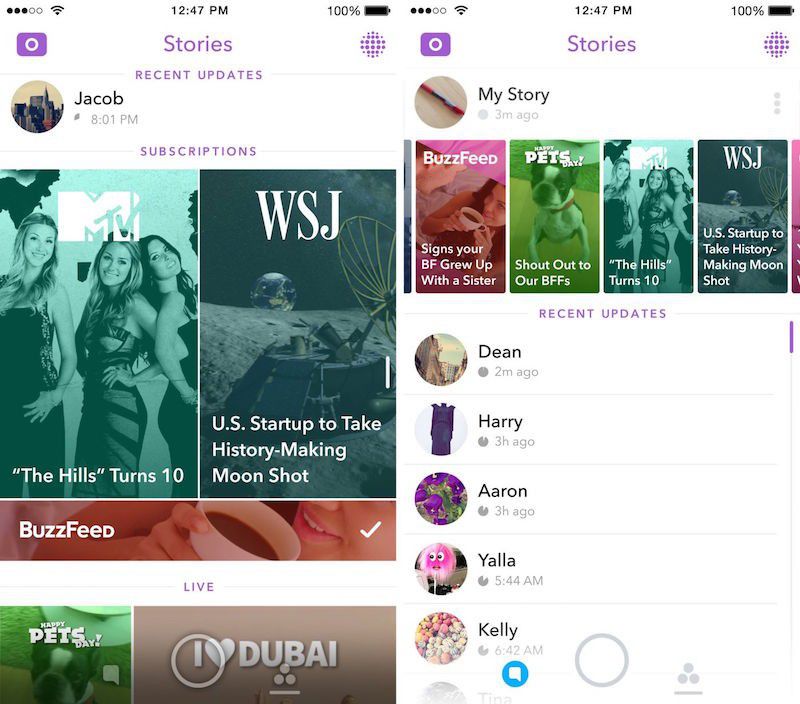 Snapchat App Redesign Lets Users Subscribe to Published Content - MacRumors