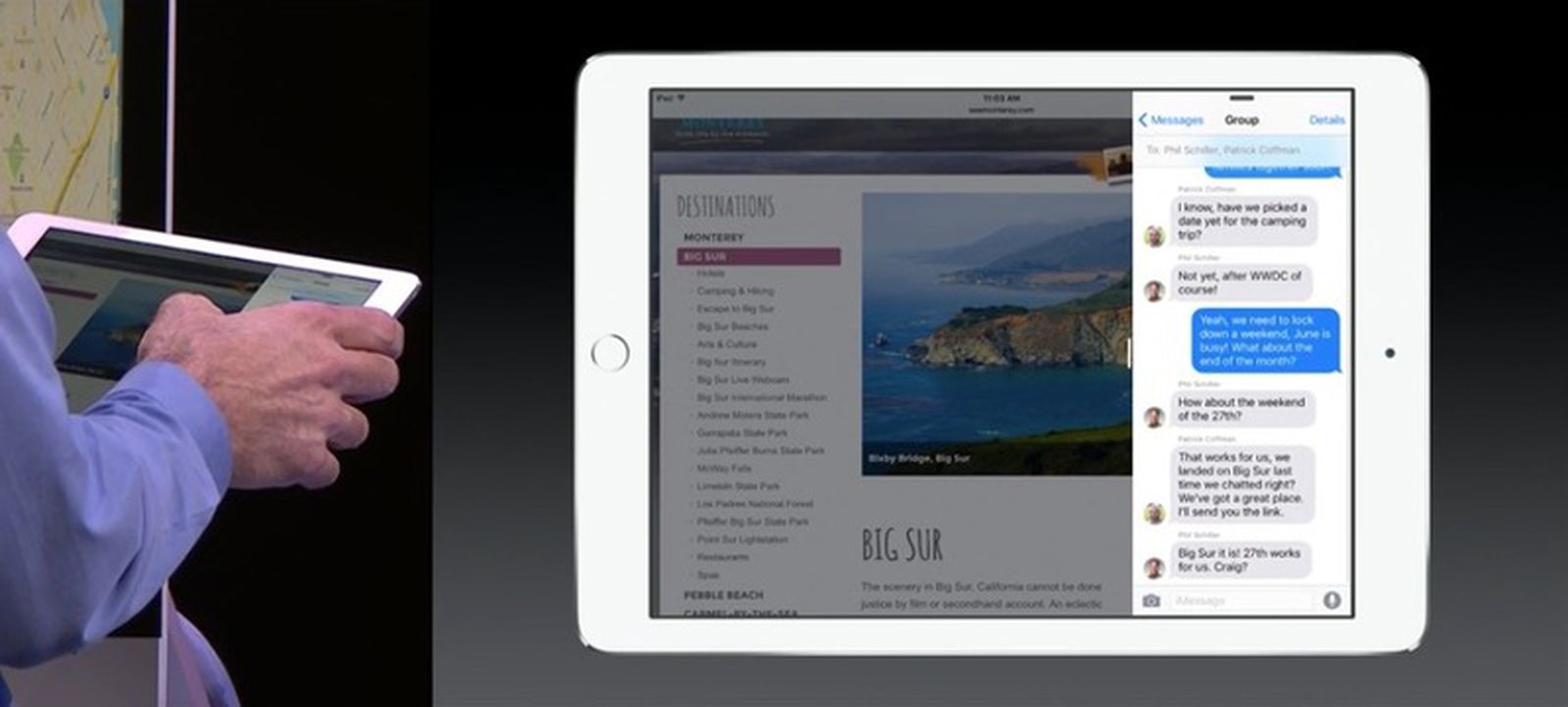 Apple Announces Multitasking Experiences for iPad with iOS 9 - MacRumors
