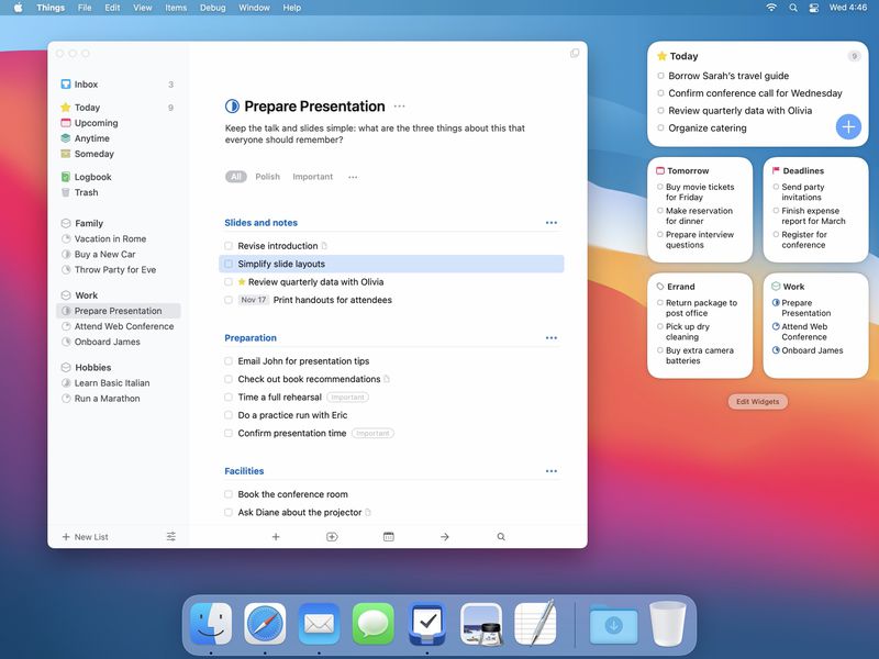 Things 3.13.2 Update Brings Support for macOS Big Sur, Including New ...