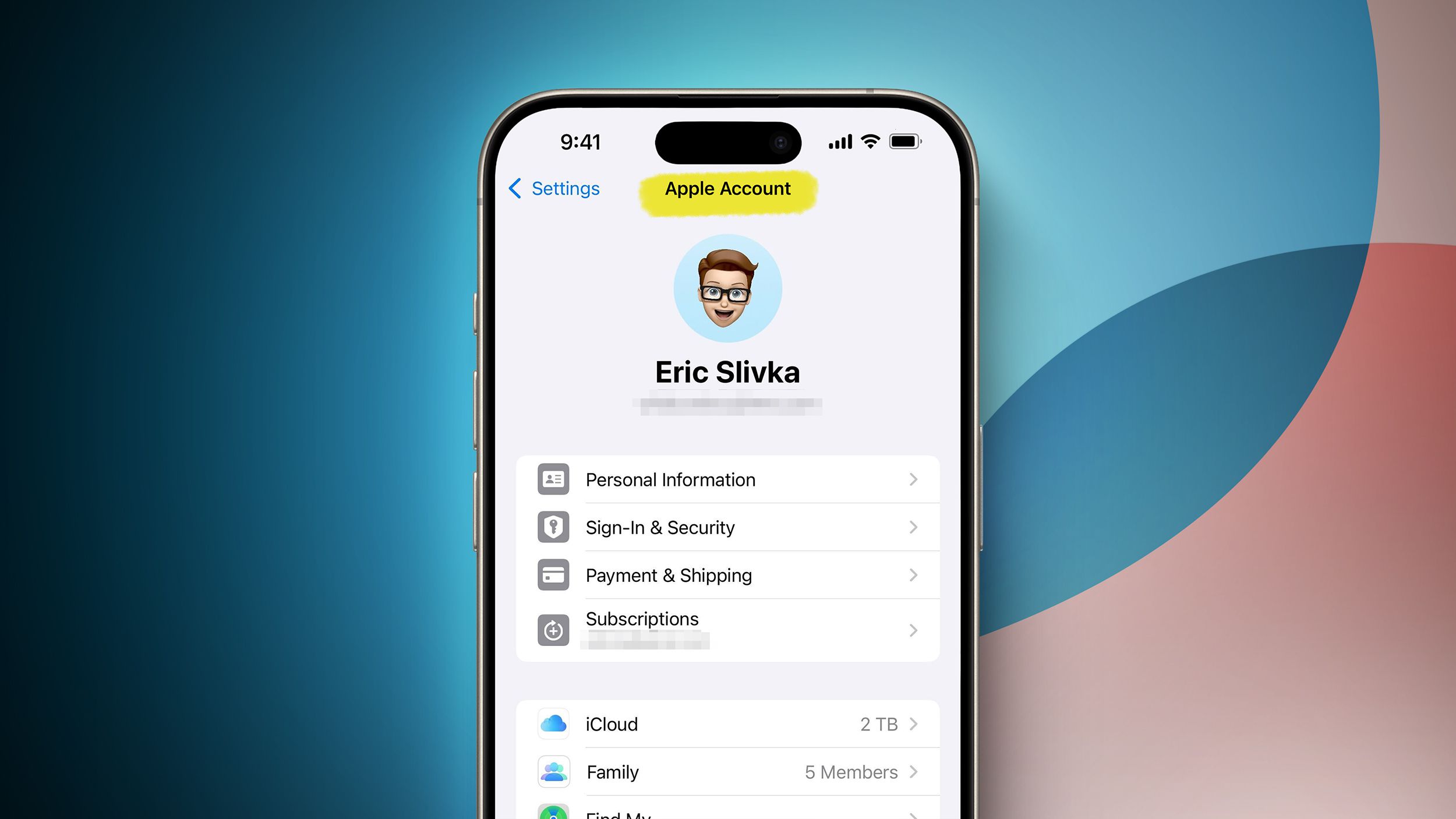 'Apple ID' Renamed to 'Apple Account' Across iOS 18 and Other Updates ...