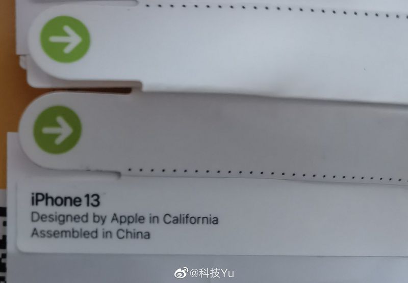 'iPhone 13' Name Emerges on Alleged Packaging Stickers - MacRumors