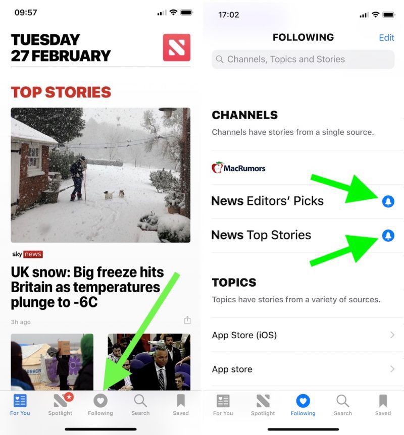 How to Take Control of Apple News Alerts in iOS 11 - MacRumors