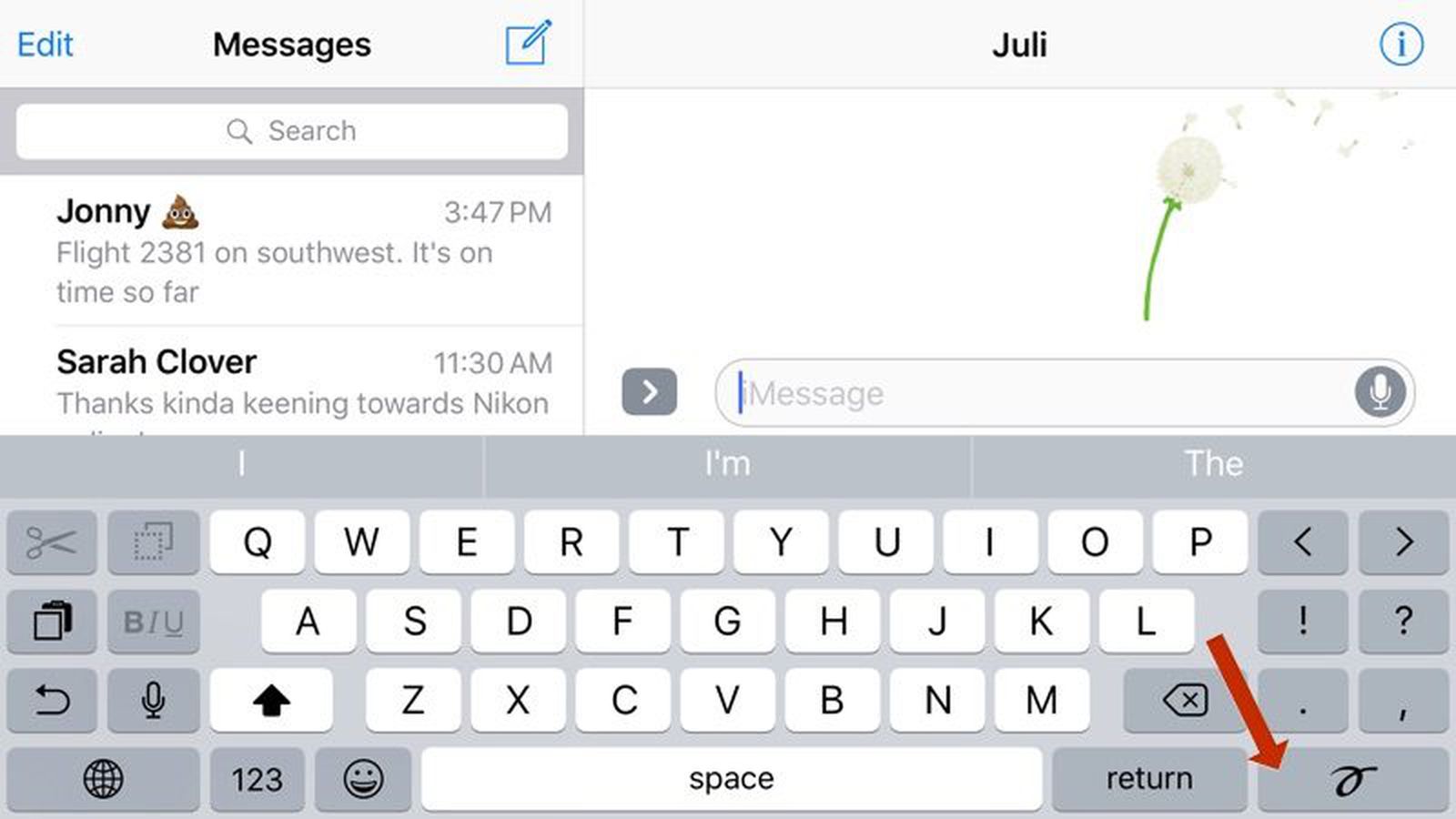 Messages in iOS 10: How to Send Handwritten Notes - MacRumors