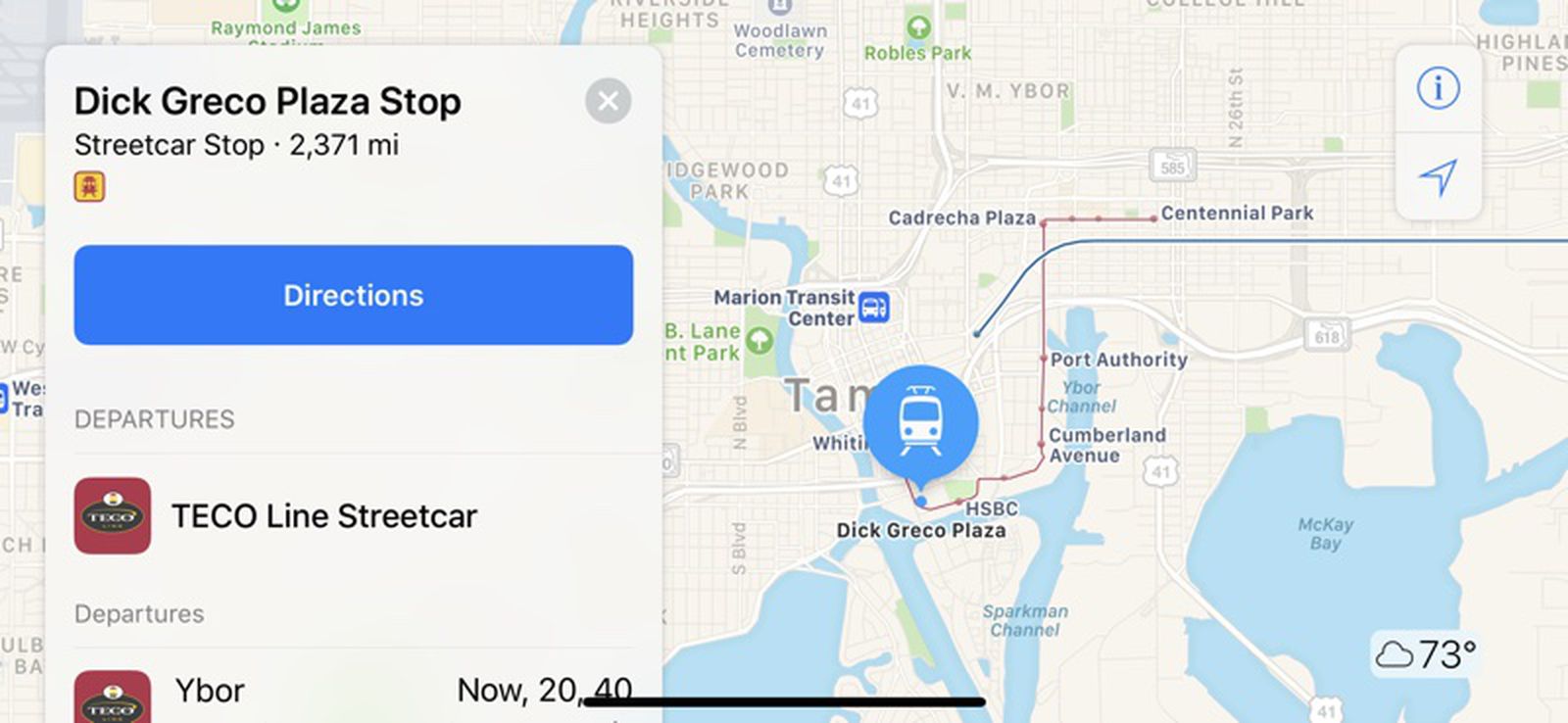 Apple Maps Transit Directions Available in Tampa, Florida - MacRumors