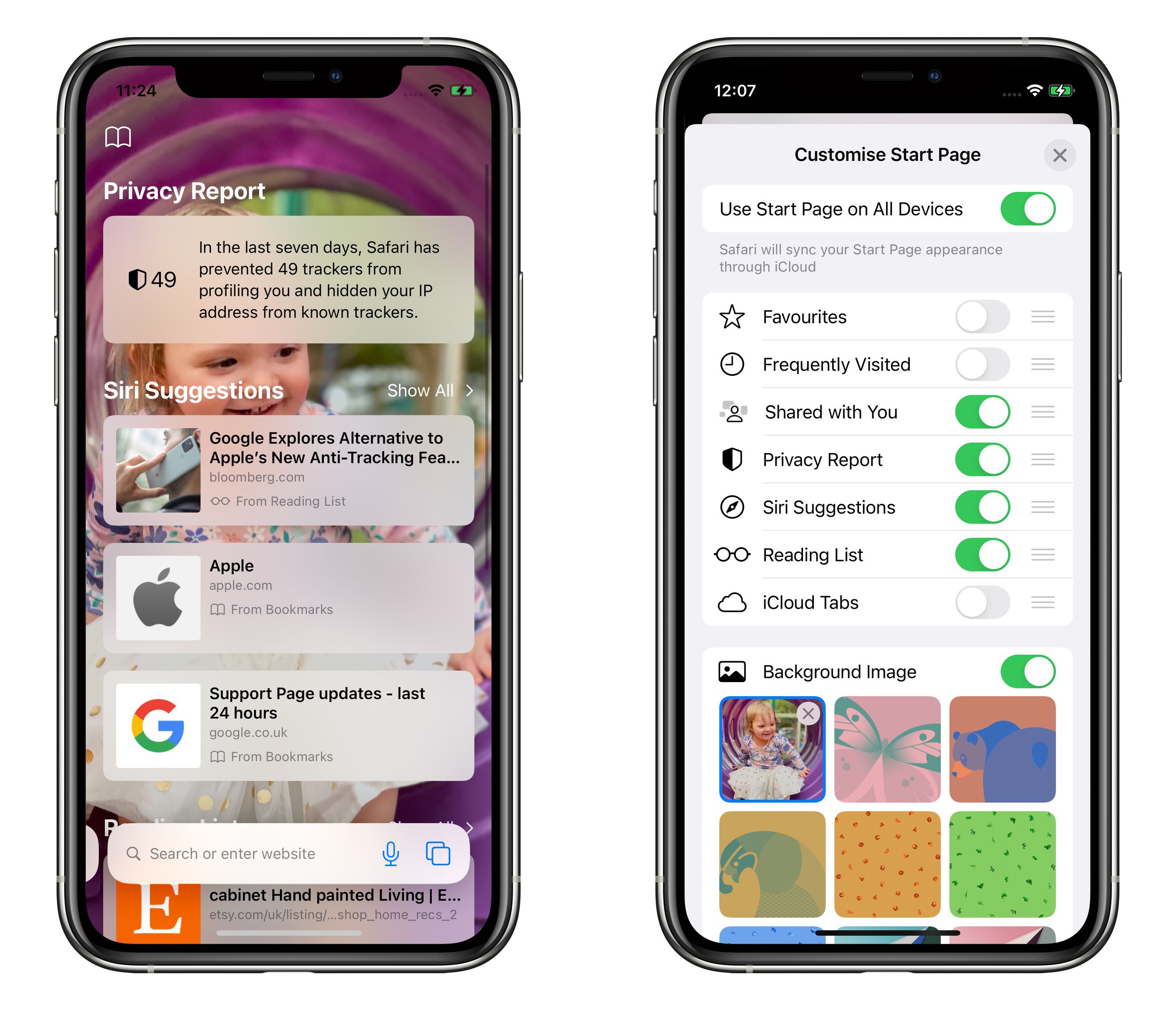 iOS 15: How to Customize Your Safari Start Page and Background - MacRumors