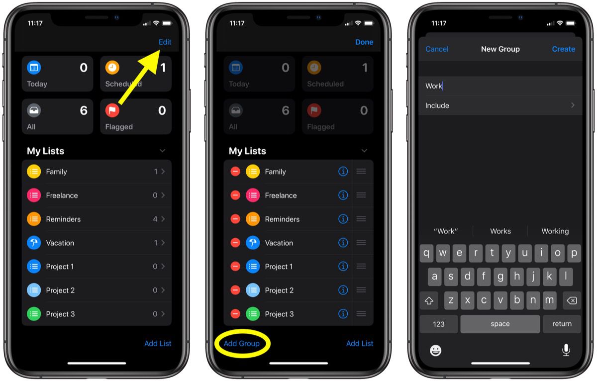 How to Group Together Lists in the Reminders iOS App - MacRumors