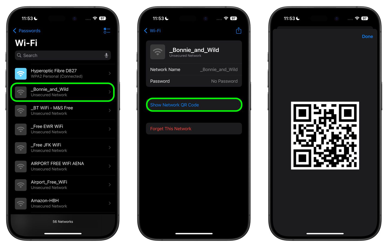 iOS 18: How to Share Wi-Fi Passwords With a QR Code - MacRumors