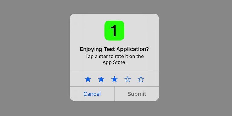 iOS 11 Requires Developers to Use Apple's New In-App Ratings API, Lets ...