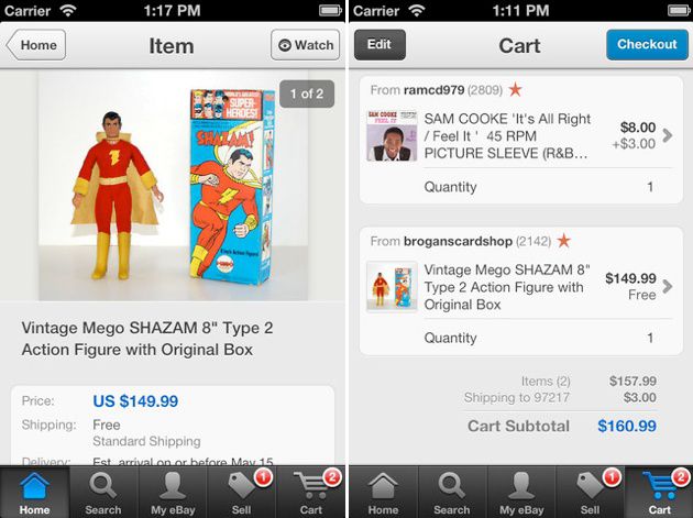 eBay for iOS Updated with Multiple Item Checkout, Driver's License ...