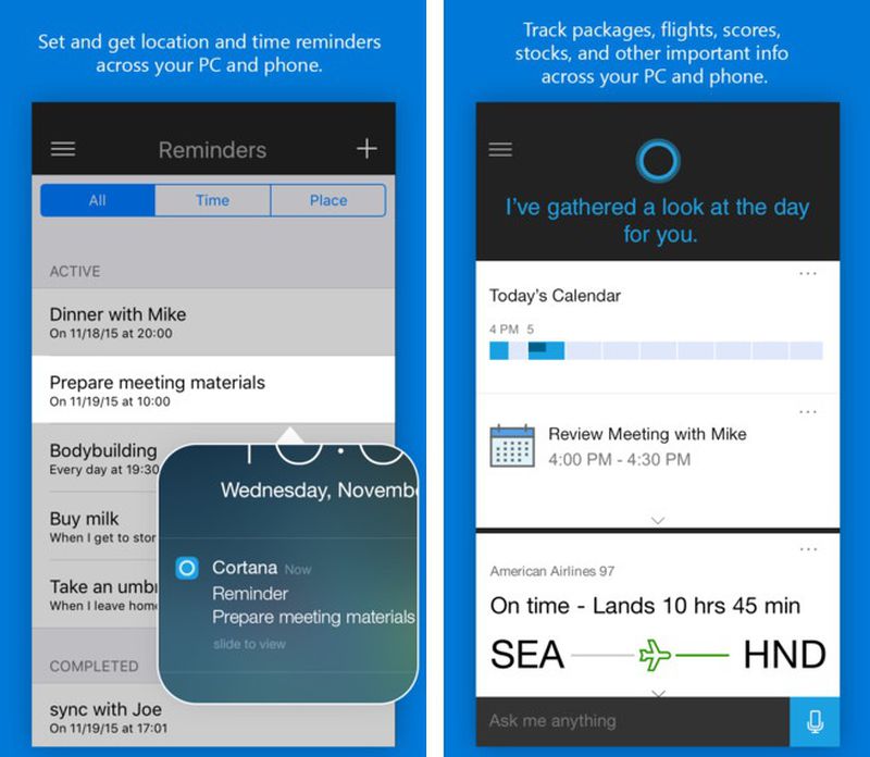 Microsoft Launches Official 'Cortana' App for iOS and Android Devices ...