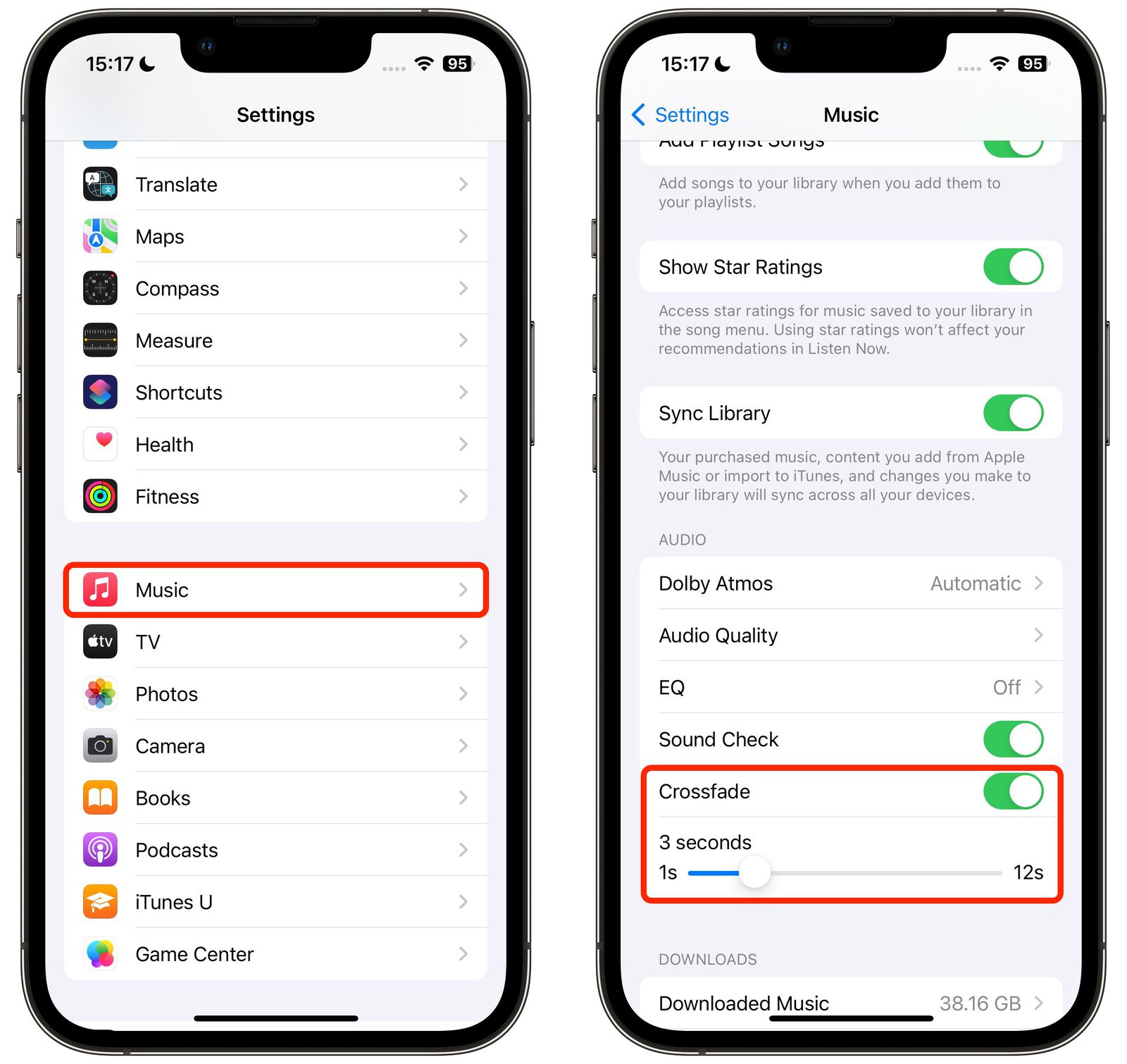 iOS 17: How to Crossfade Between Songs in Apple Music - MacRumors
